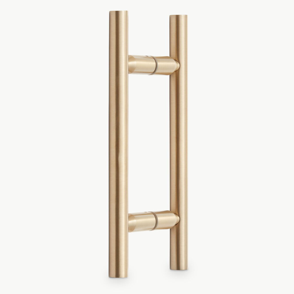 Infinity Frameless Shower Door - Biscayne Handle, Brushed Bronze | Luca ...