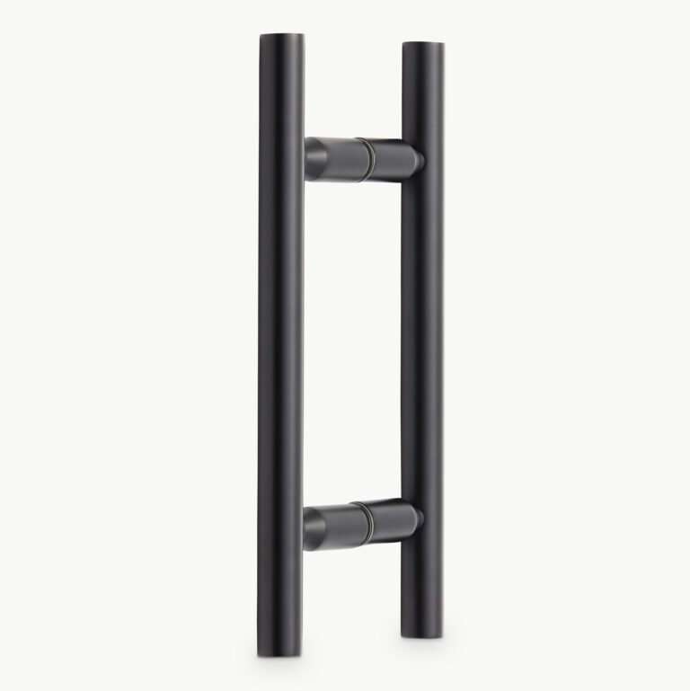 Infinity Frameless Shower Door - Biscayne Handle, Matte Black | Luca + Lex