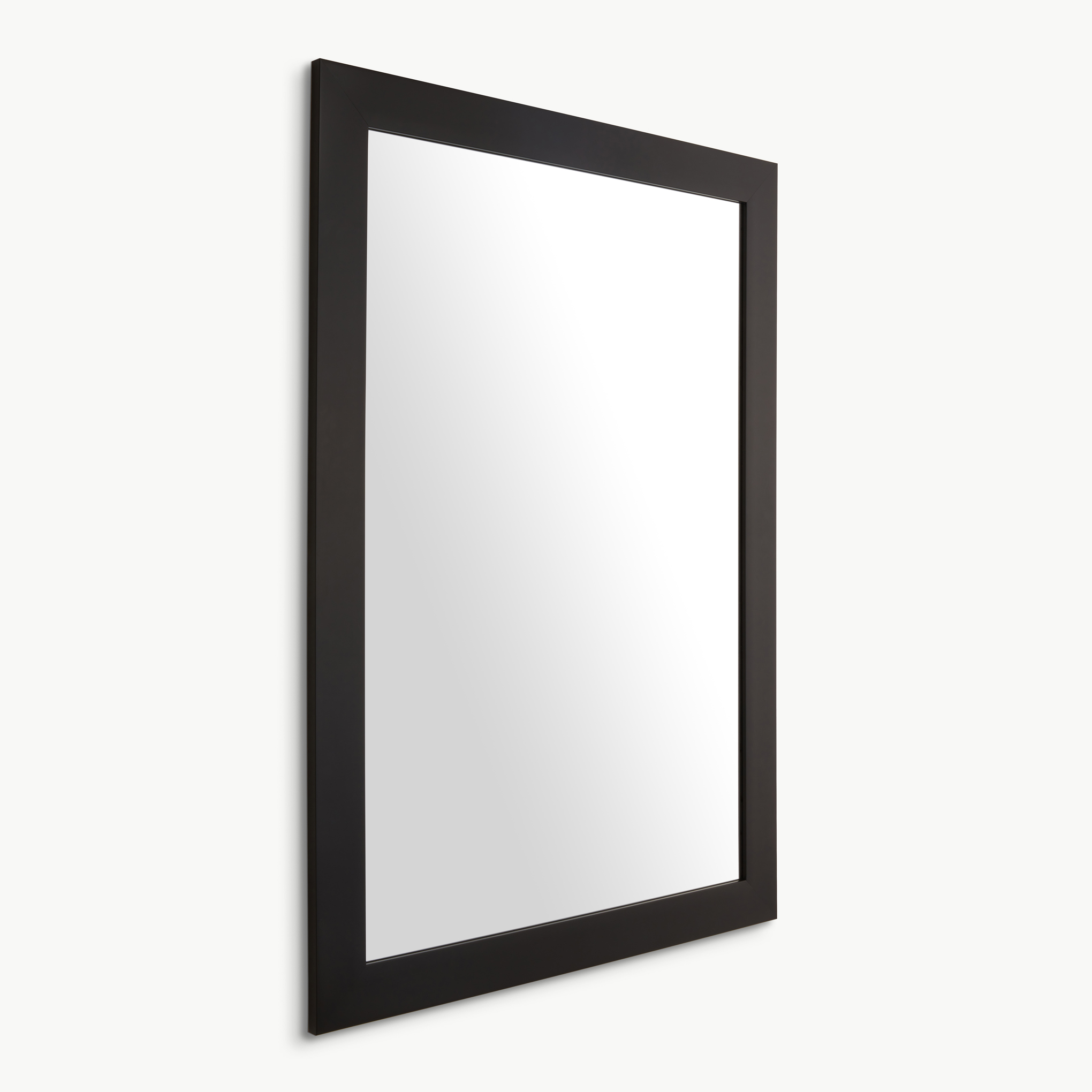 Laurel Linear Framed Mirror - Matte Black | Luca + Lex