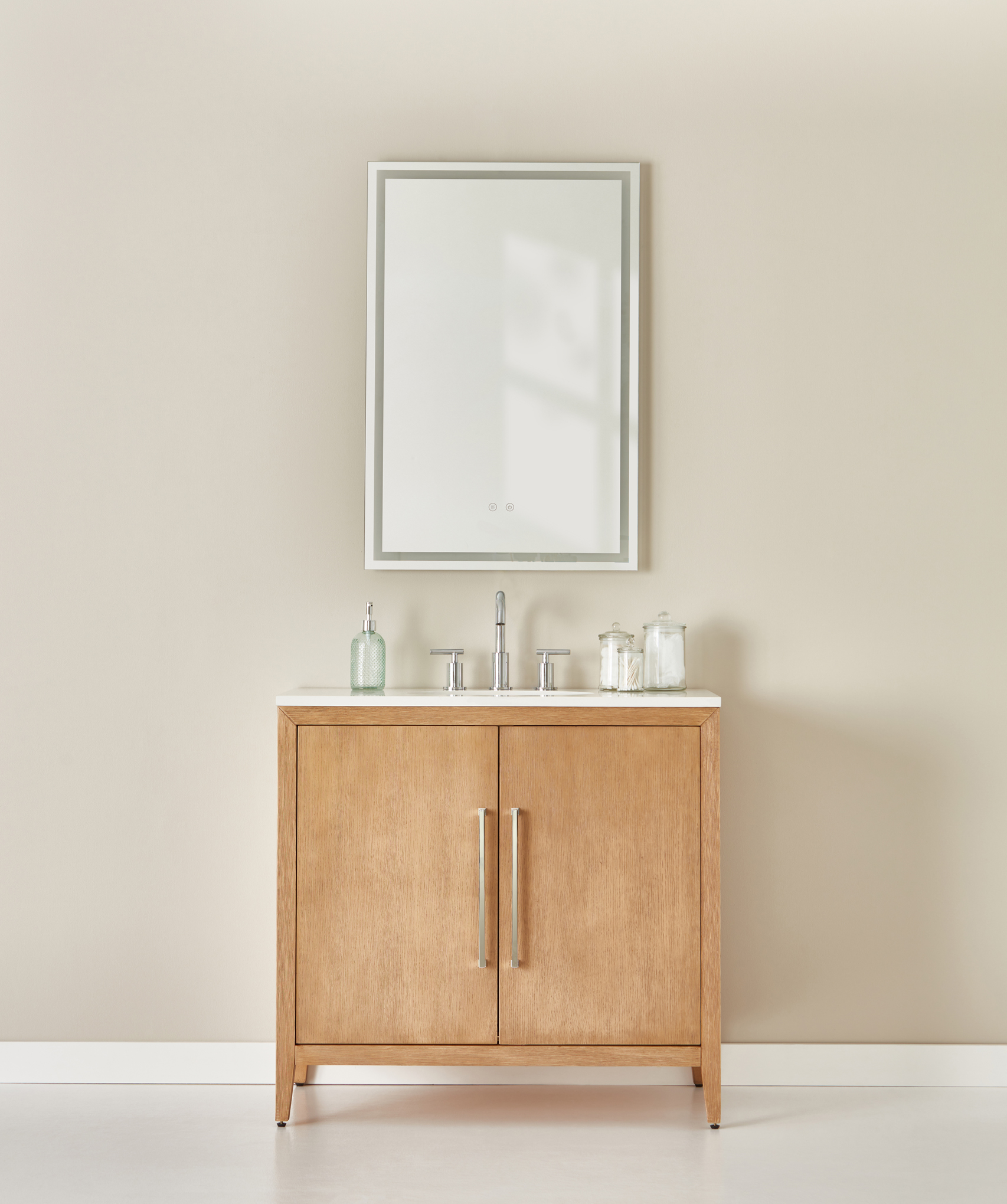 Aspen Frameless LED Lighted Mirror | Luca + Lex