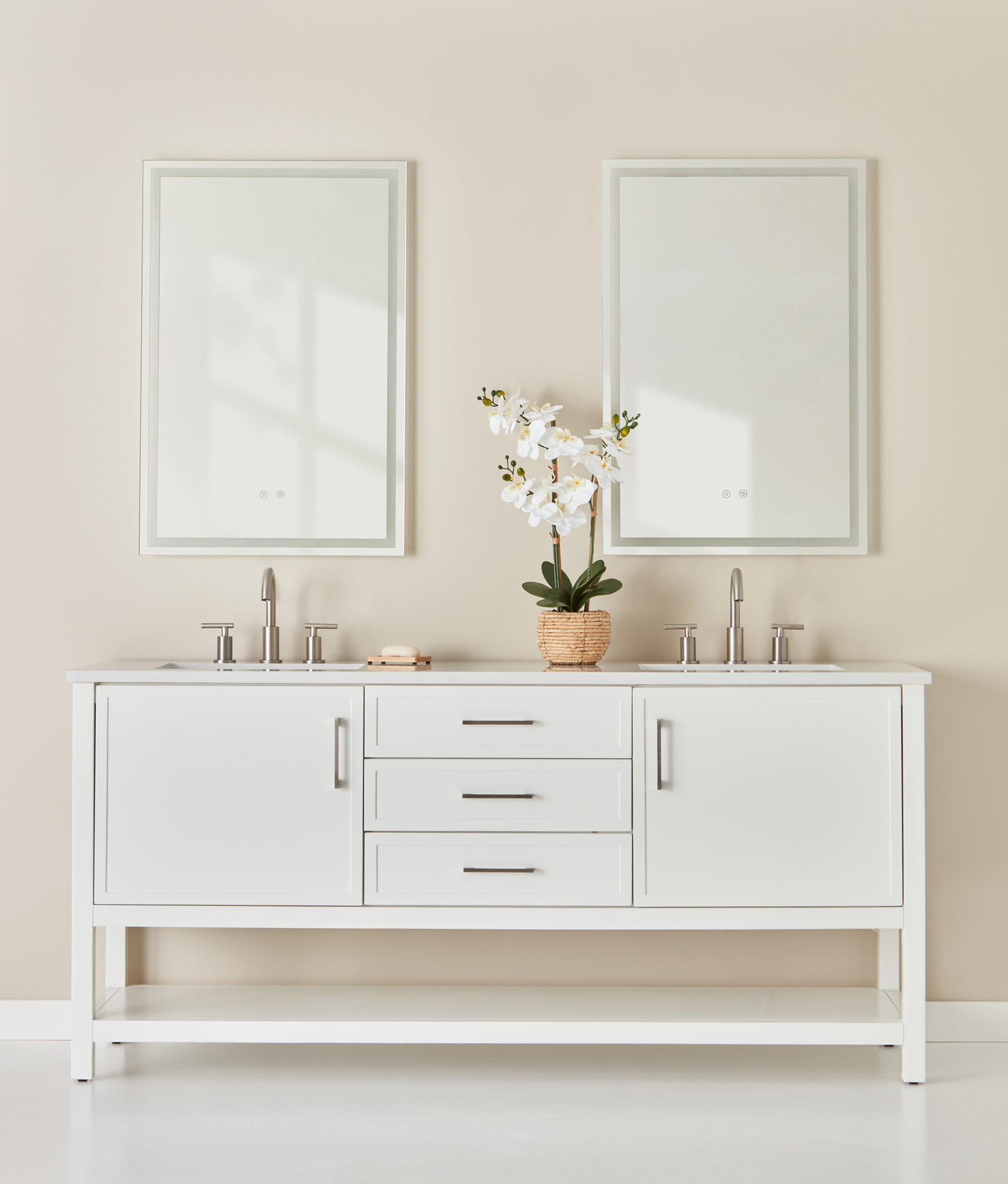 Aspen Frameless LED Lighted Mirror | Luca + Lex